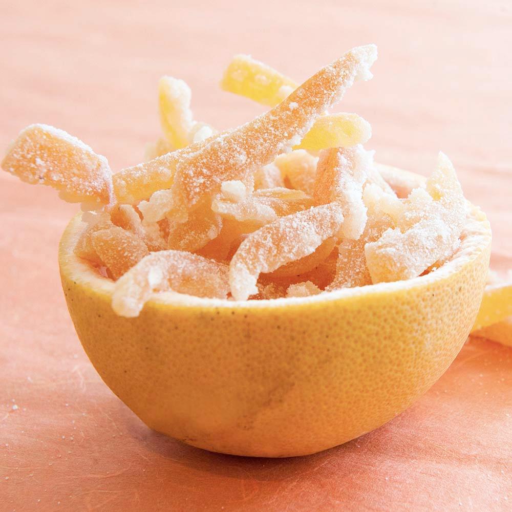 Cocktail Garnish •Candied Grapefruit Peels – Roger's Gardens
