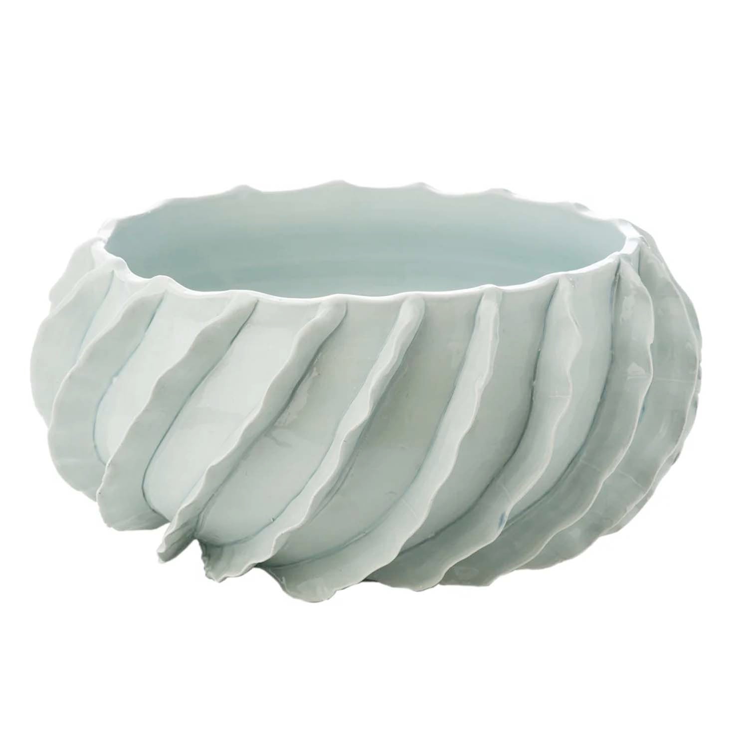 Aqua Noonday Tide Bowl - 17"Dia – Roger's Gardens
