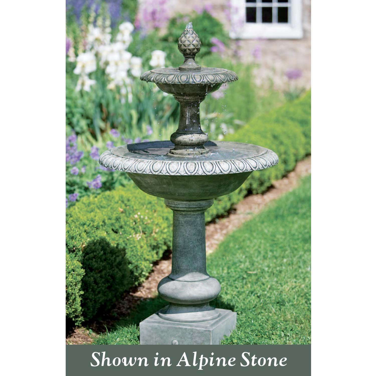 Williamsburg Pineapple Two Tier Fountain – Roger's Gardens